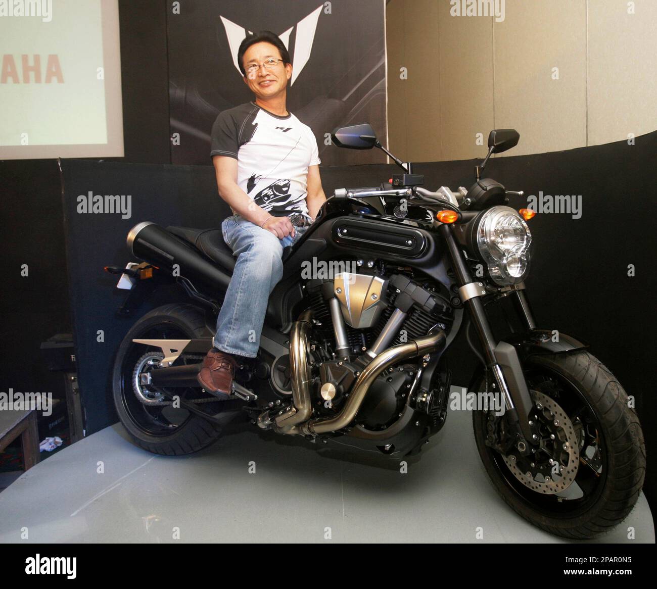 Tomotaka Ishikawa, CEO and MD of Yamaha Motor India, launches Yamaha's ...