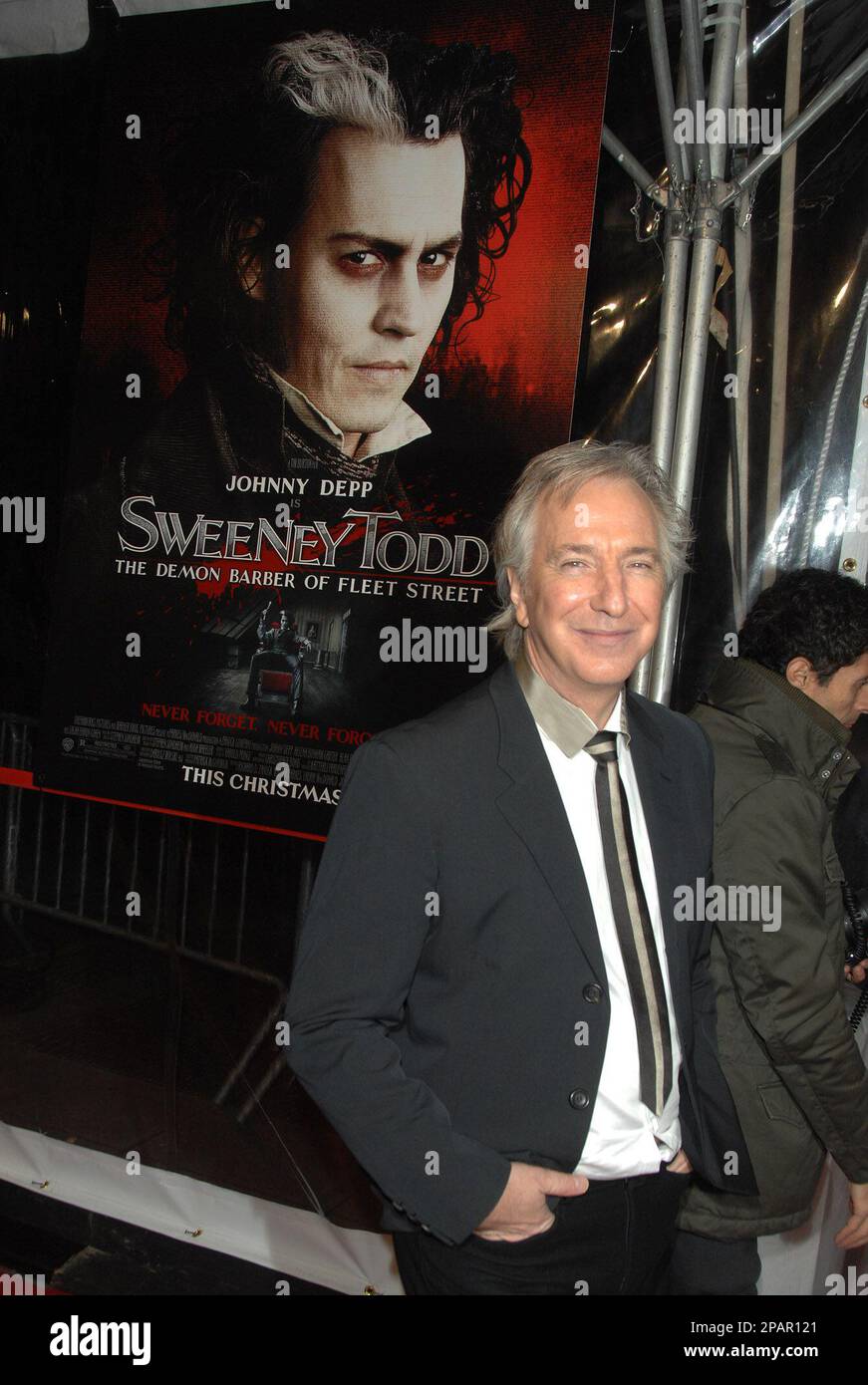 Actor Alan Rickman arrives at the premiere of "Sweeney Todd: The Demon ...