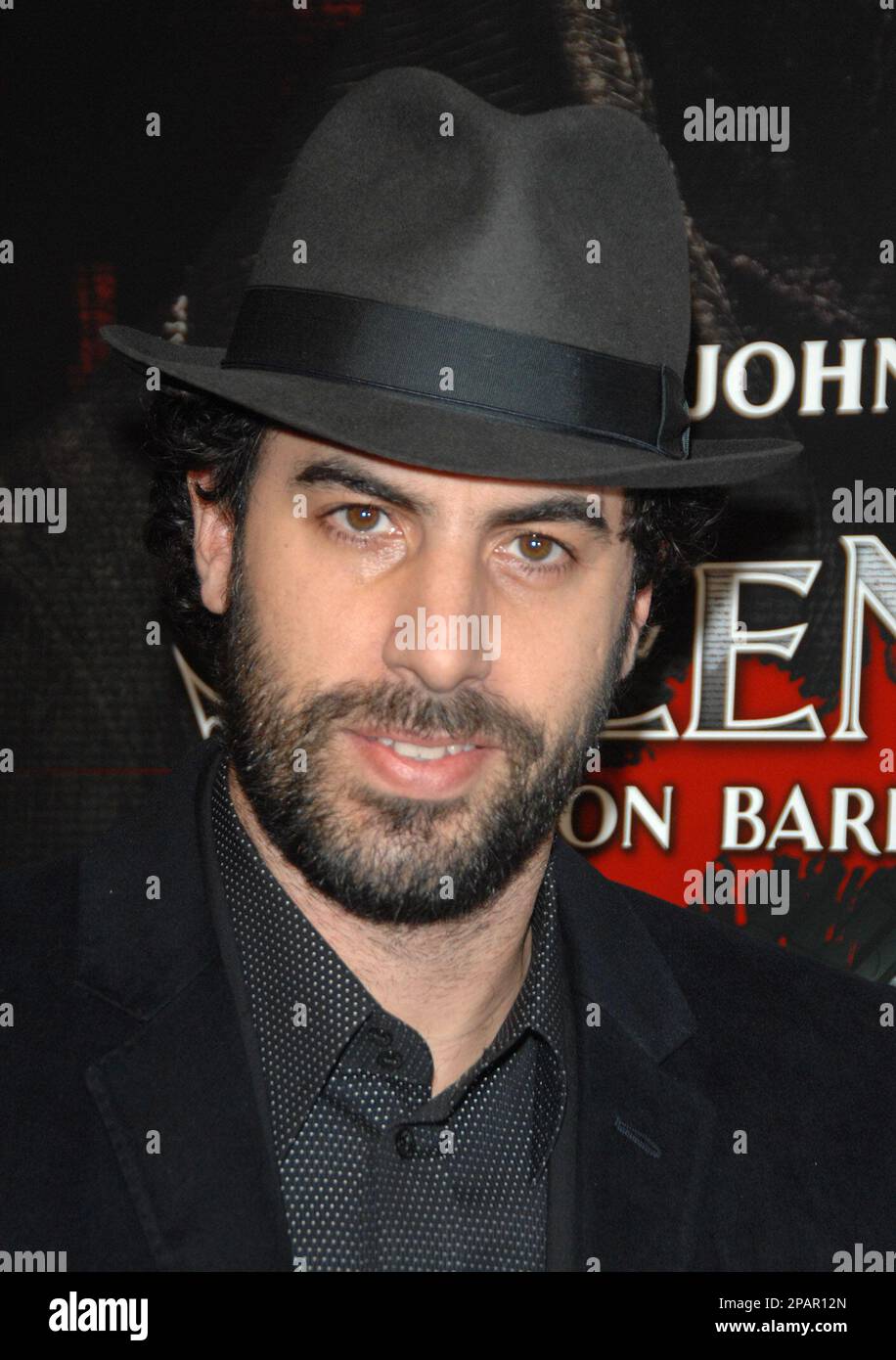 Comedian Sacha Baron Cohen arrives at the premiere of "Sweeney Todd ...