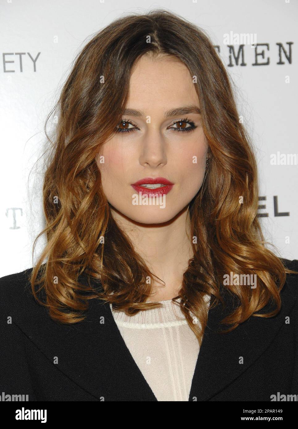 Actress Keira Knightley attends the "Atonement" premiere at the IFC ...