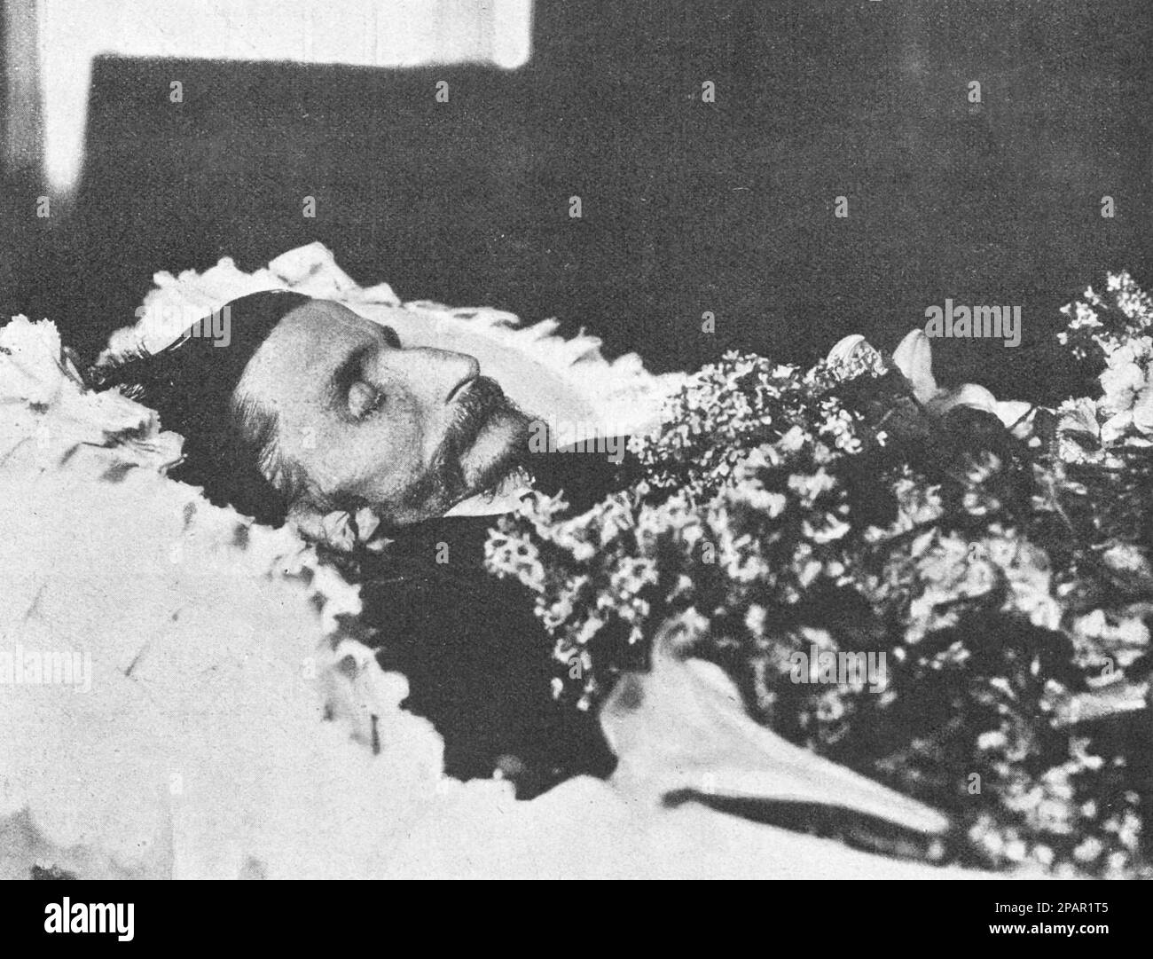 Mikhail Vrubel in a coffin. Photo from 1910 Stock Photo - Alamy