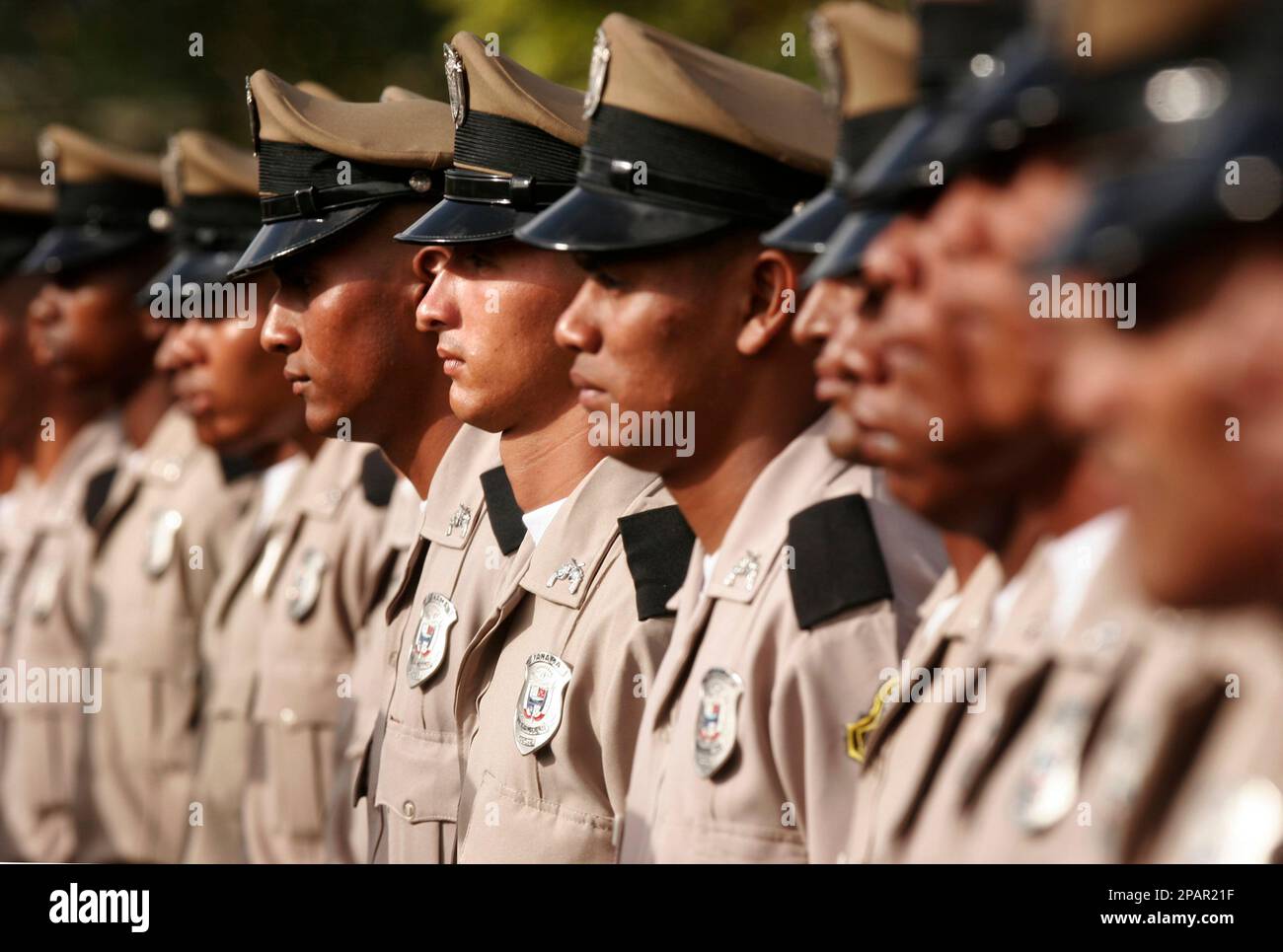 Panama's police cadets attend their graduation ceremony in Panama City ...