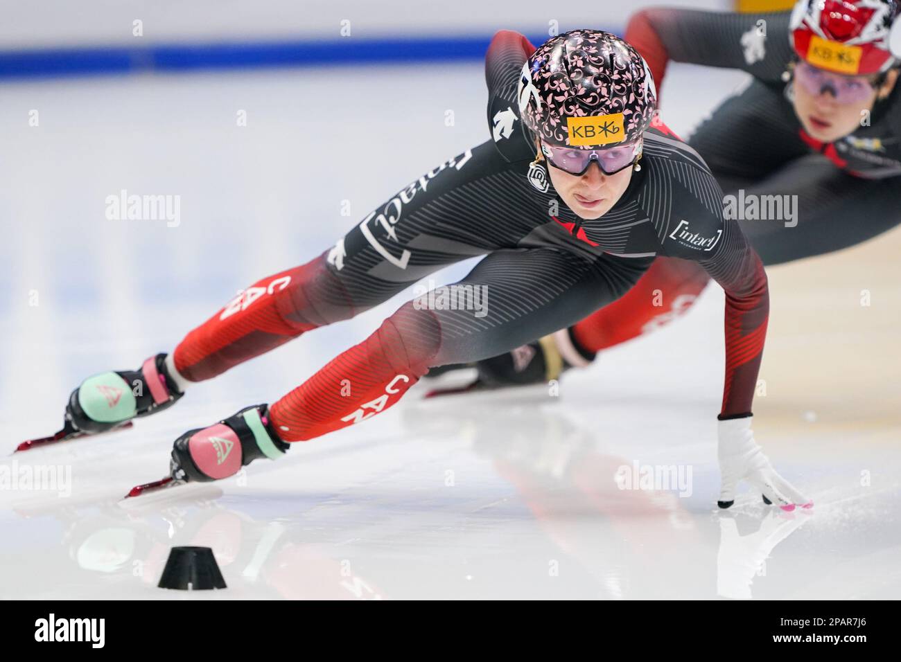 SEOUL, KOREA - MARCH 12: Claudia Gagnon of Canada competing on the Men ...