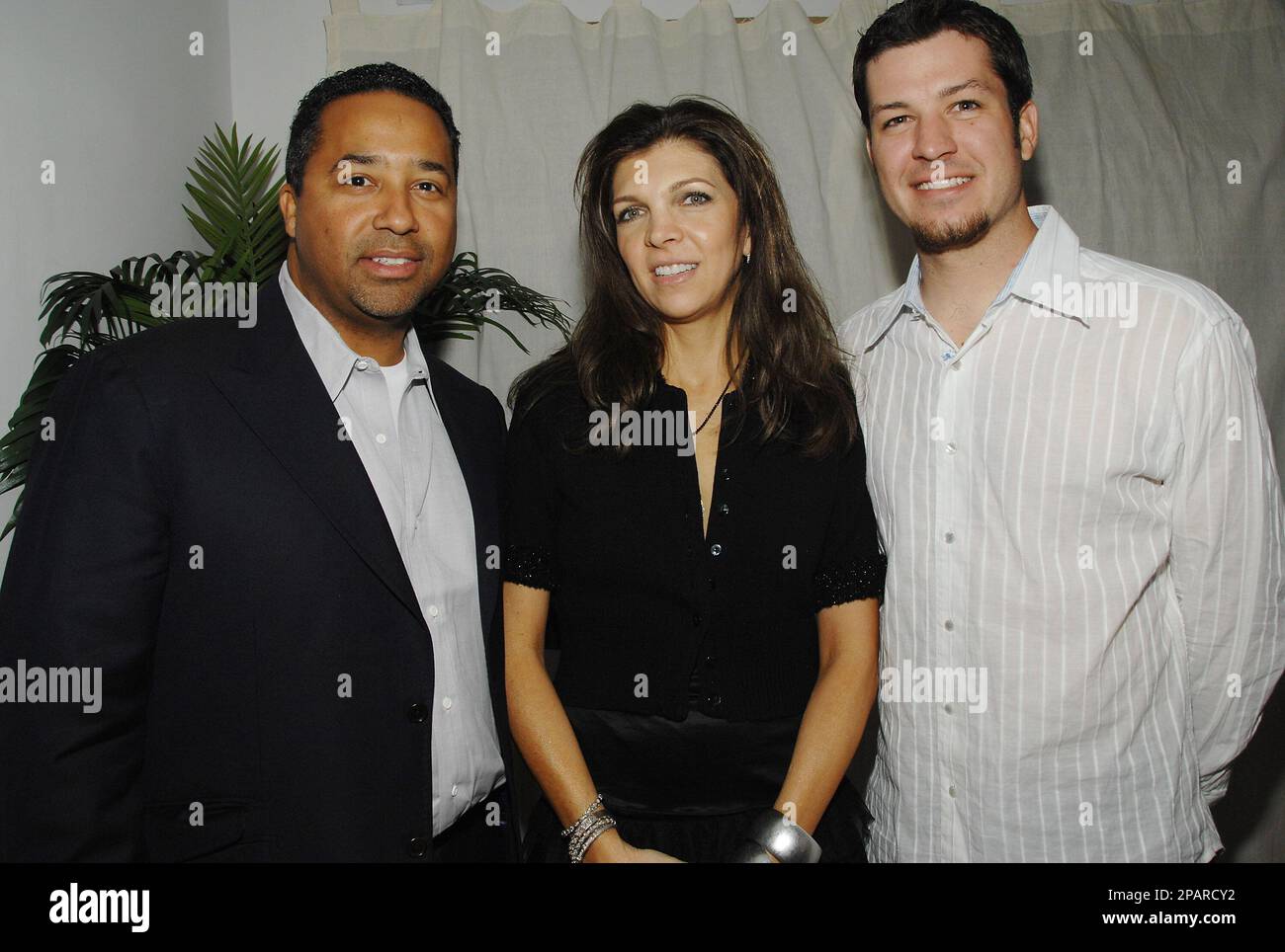 Teresa Earnhardt, CEO Dale Earnhardt Inc., center, at her hosted NASCAR ...