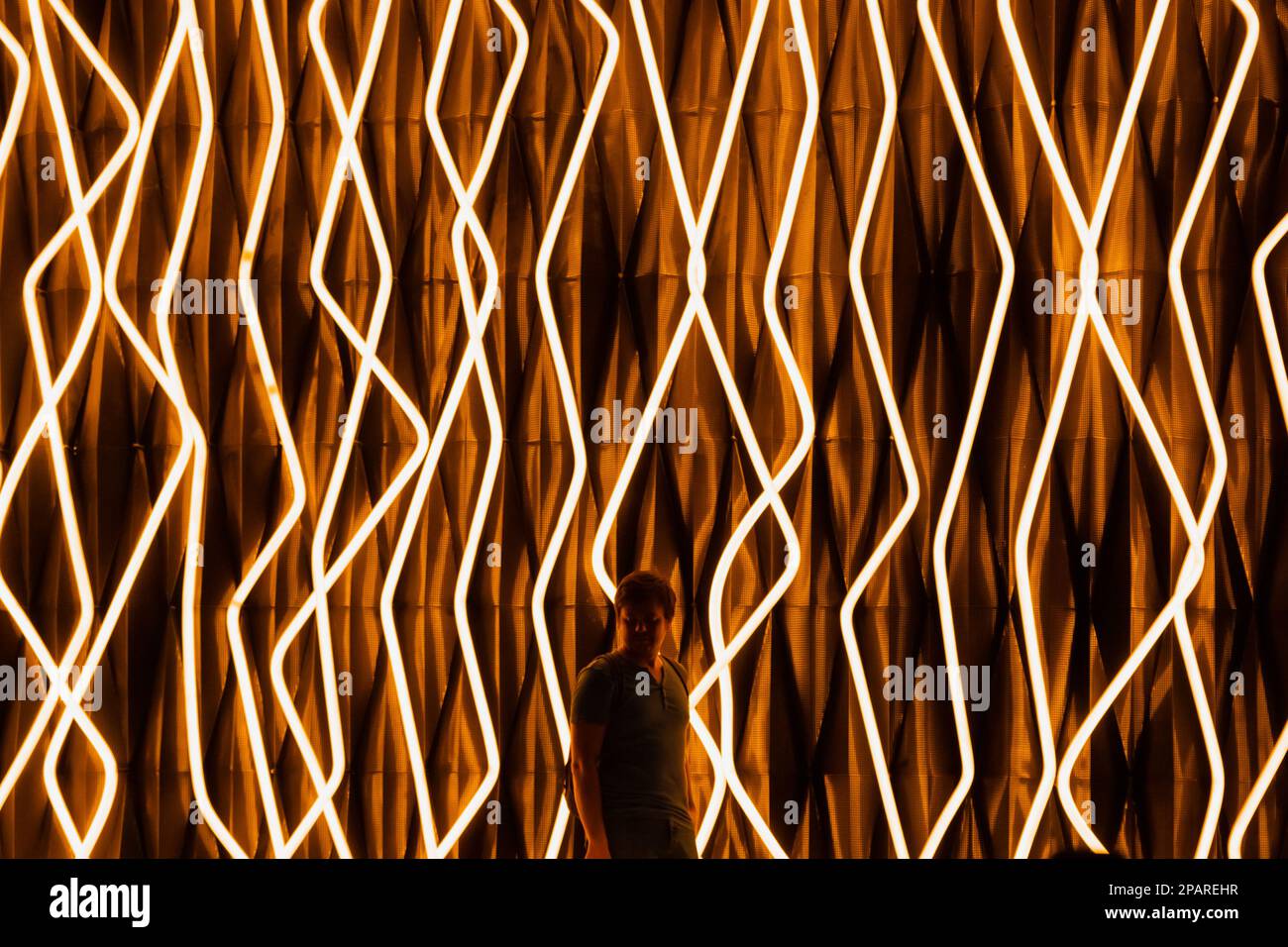 Futuristic neon light technology cyber sci fi texture background full ...