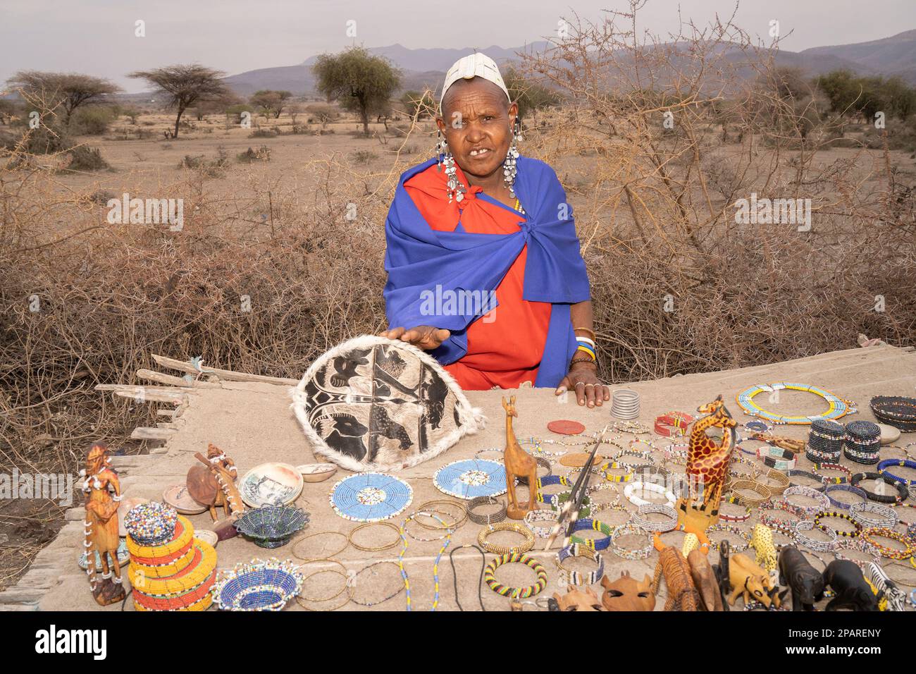 Karatu, Tanzania - October 16th, 2022: A portrait of a masai woman in ...