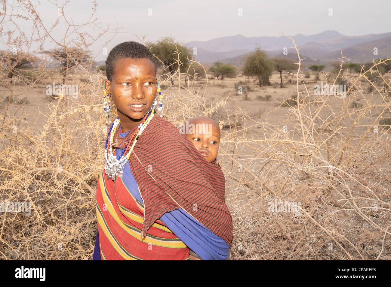 Karatu, Tanzania - October 16th, 2022: A portrait of a masai woman in ...