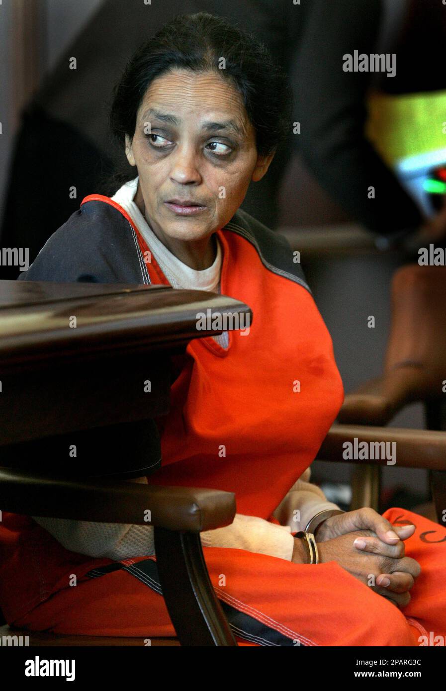 Minaxi Patel is seated in the courtroom just before she was sentenced ...