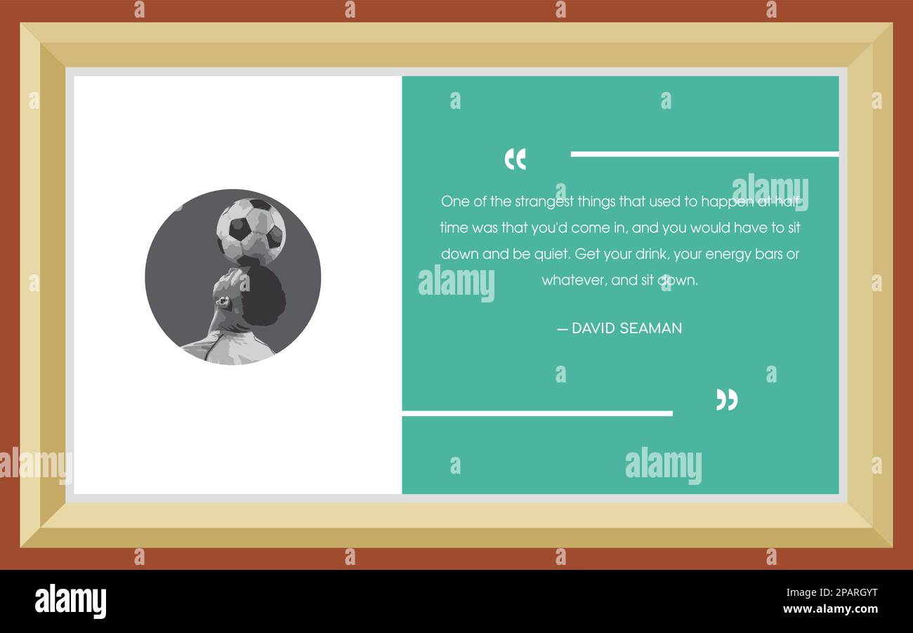 David seaman poster hi-res stock photography and images - Alamy