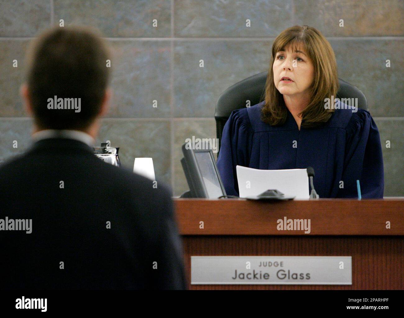 Clark County District Court Judge Jackie Glass presides over O.J ...
