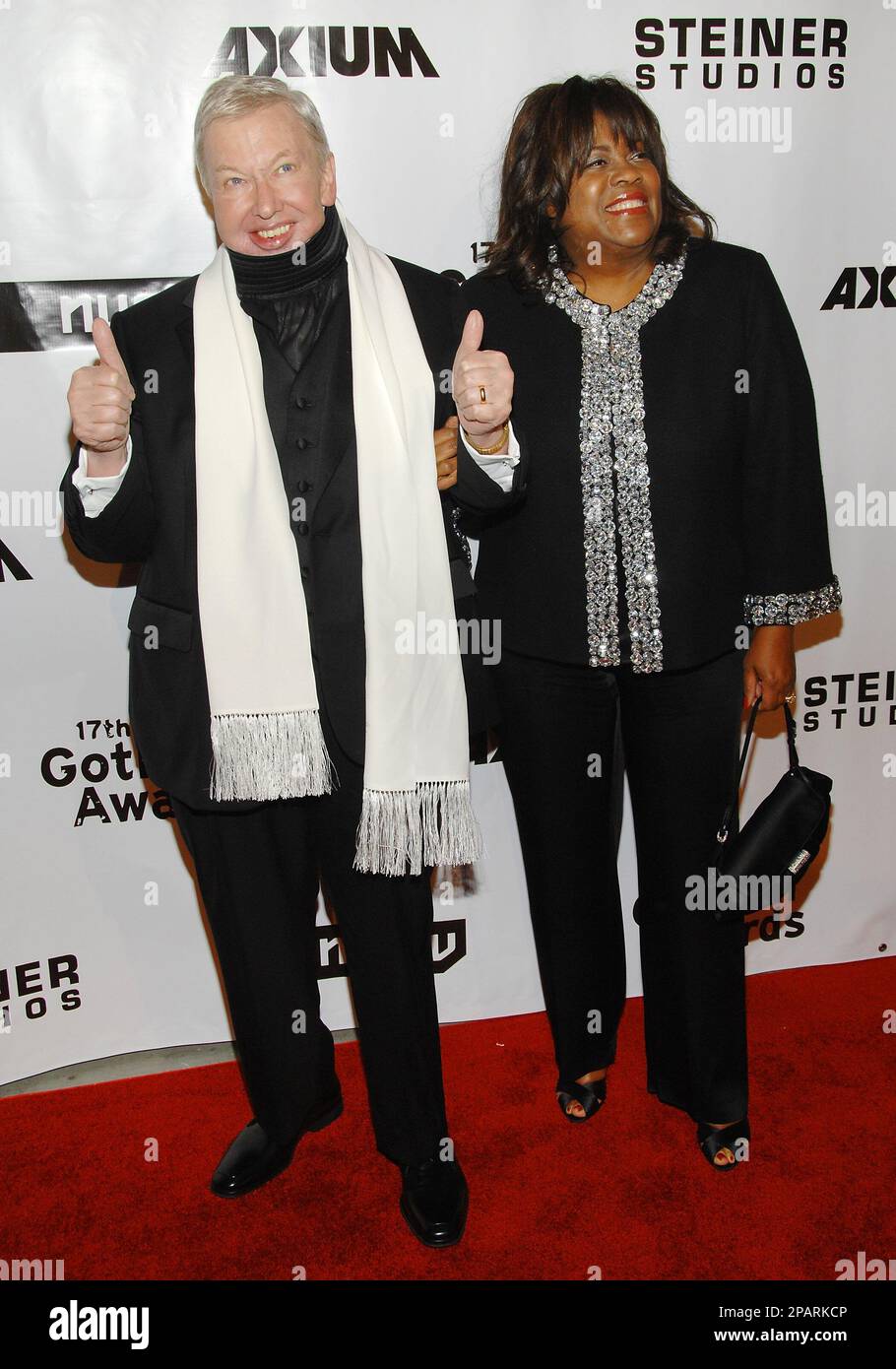 Film critic and honoree Roger Ebert, left, and his wife Chaz ...
