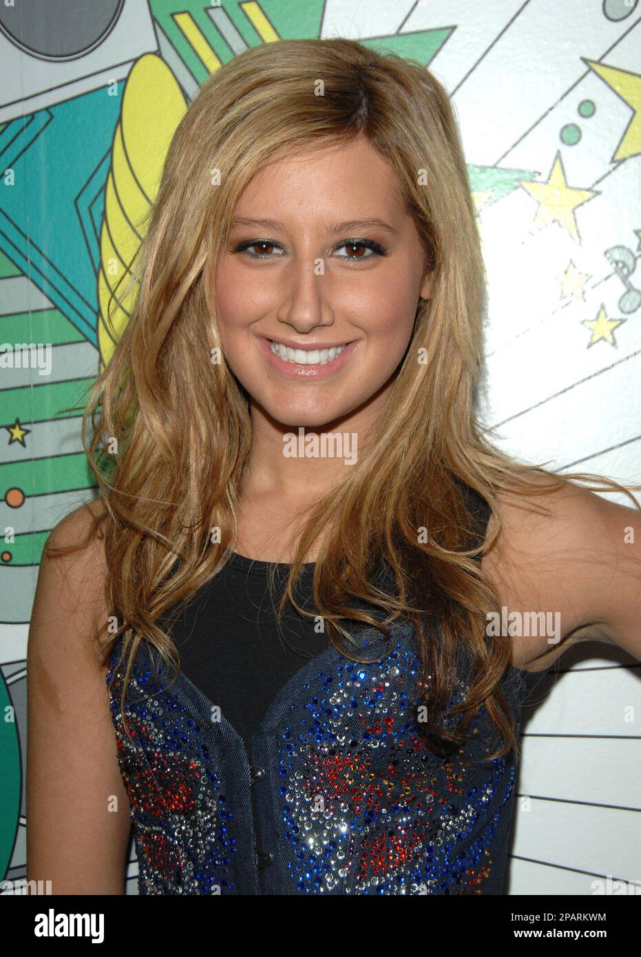Singer Ashley Tisdale makes an appearance at MTV Studios in Times ...
