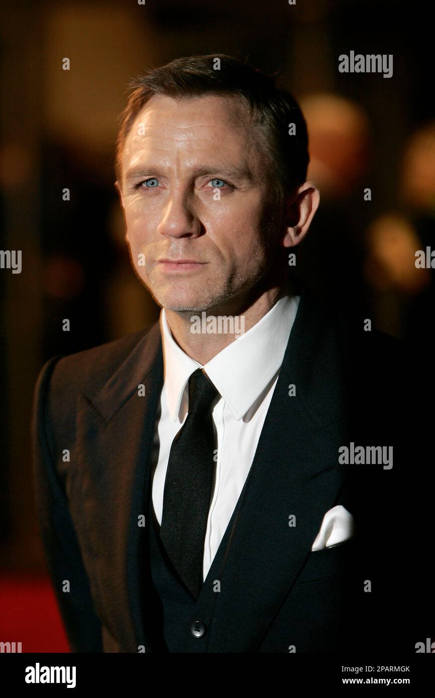 British actor Daniel Craig arrives for the world premiere of the film ...
