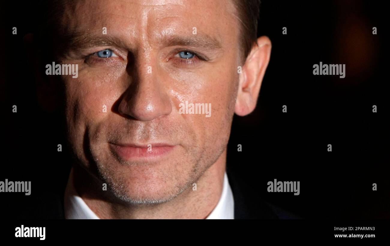 British actor Daniel Craig arrives for the world premiere of the film ...