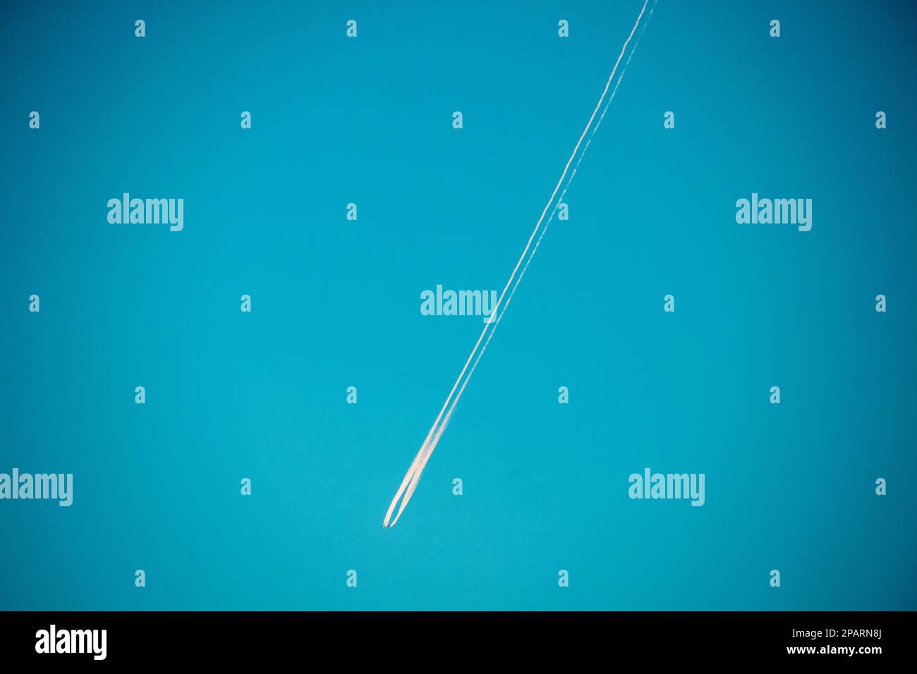 Air Travels Copy Space. Concept Of Travel. Flying Airplane On Sky ...