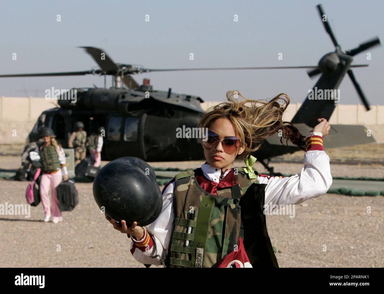 Anabel, one of the cheerleaders of the Washington Redskins US football ...