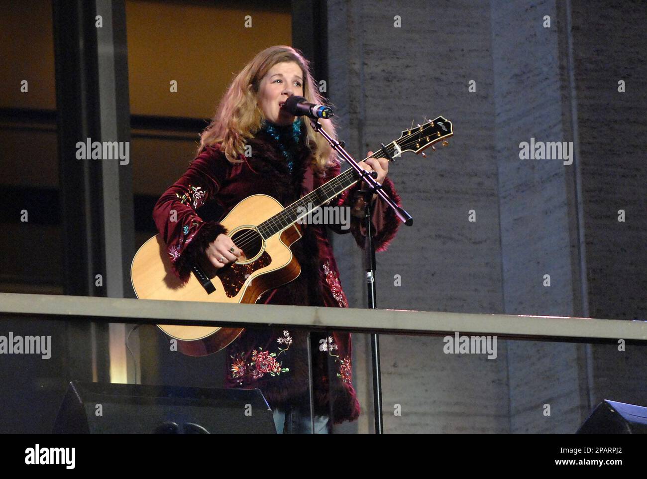 Singer Dar Williams performs during Lincoln Center's Holiday Tree ...