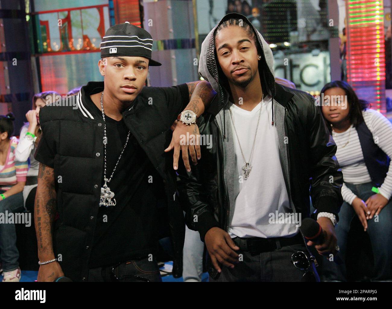 Rappers Bow Wow, left, and Omarion, make an appearance on MTV's "Total ...