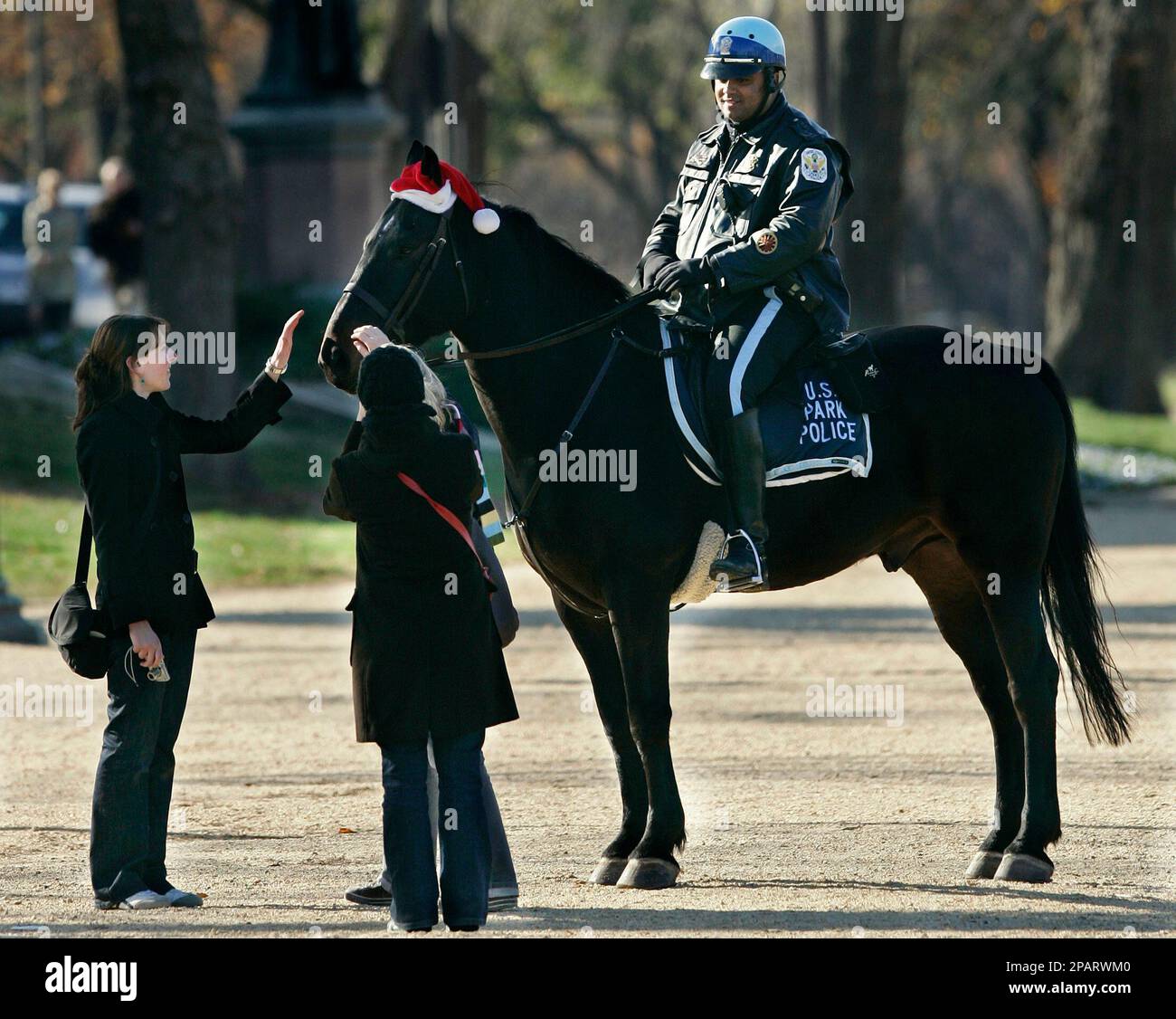 U.S. Park Police officer Stephen Jones and his 5-year-old horse Cody, a ...