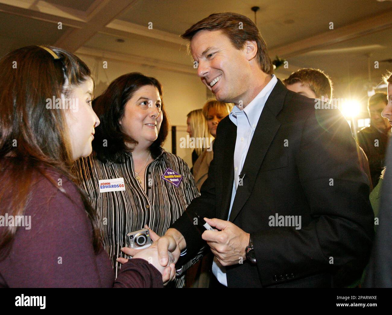 Democratic presidential hopeful, former North Carolina Sen. John ...