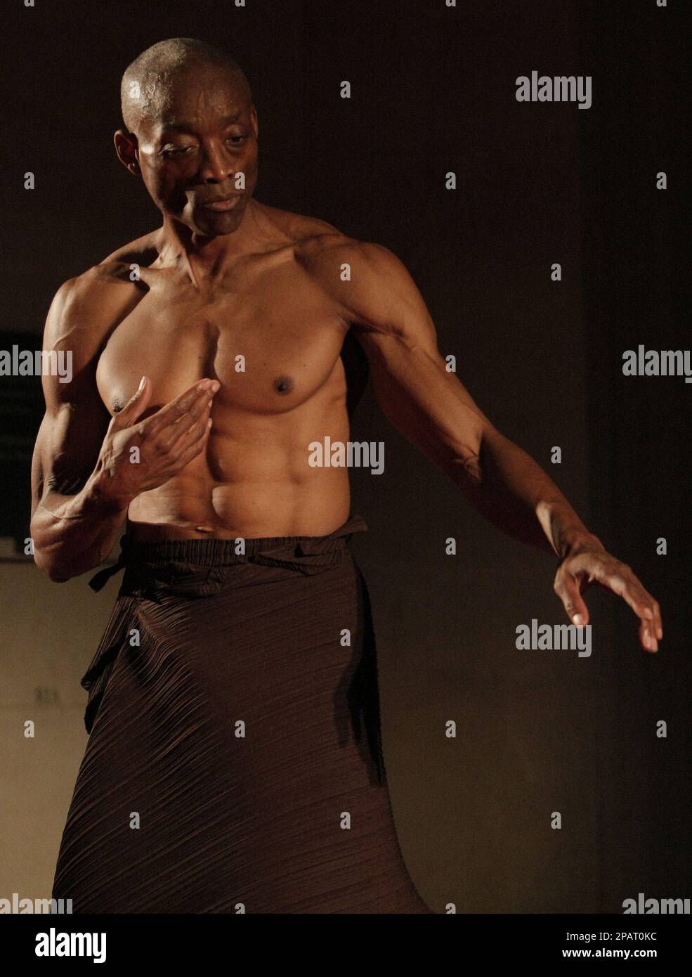 U.S. choreographer and dancer Bill T. Jones is seen in one of three ...