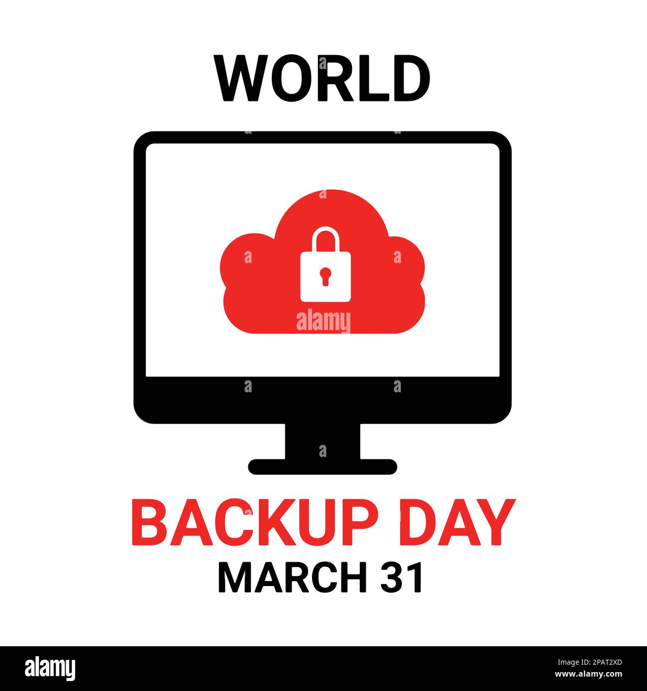 World Backup Day. March 31. Holiday concept. Template for background ...
