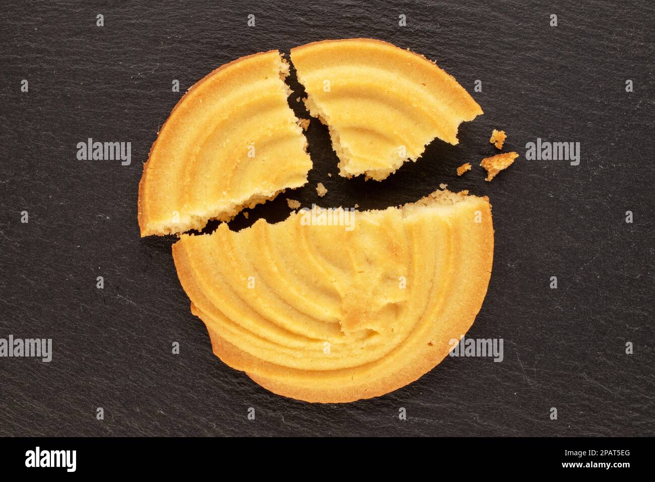 Broken butter cookie isolated hi-res stock photography and images - Alamy