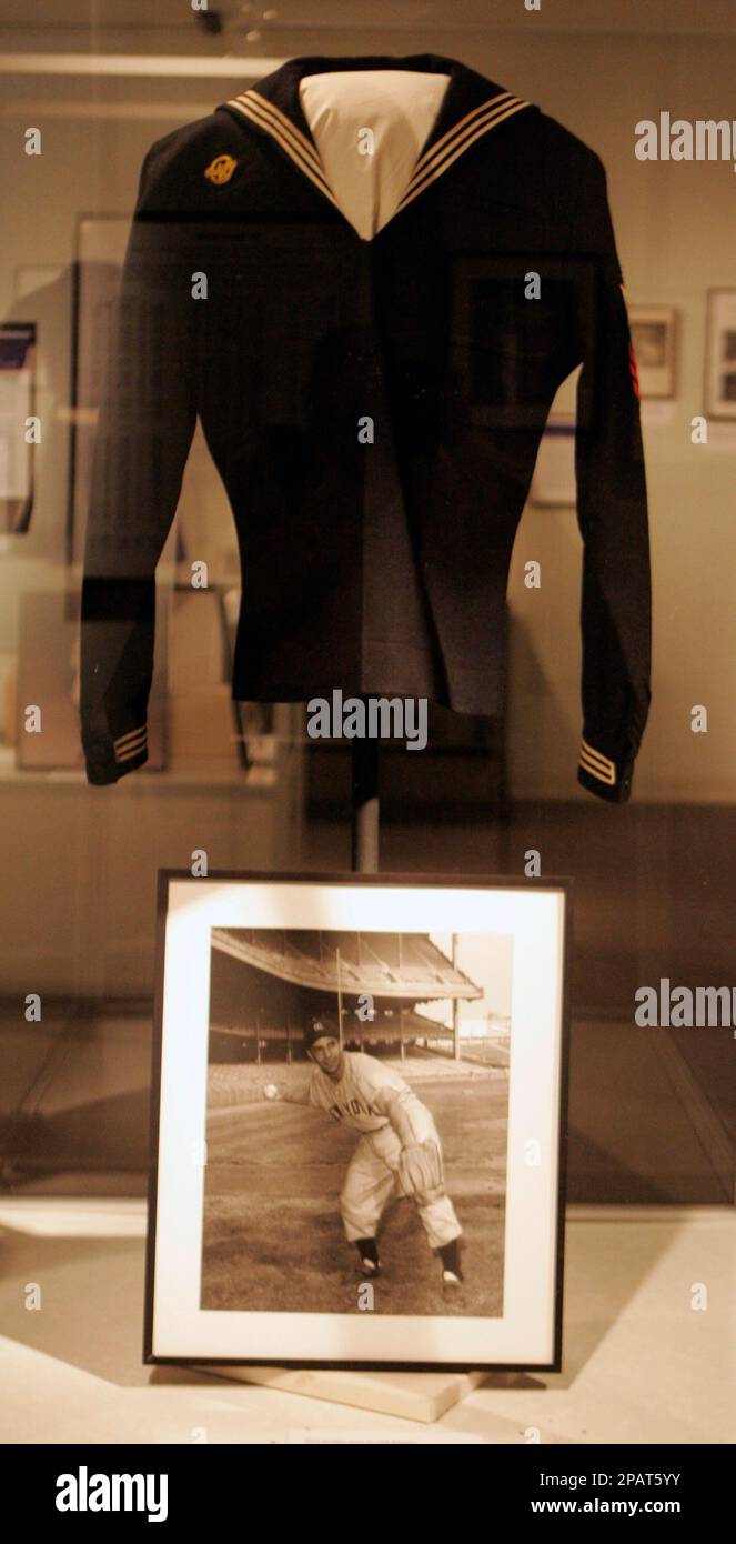 The Navy jumper worn by Phil Rizzuto is on display at the National WWII ...