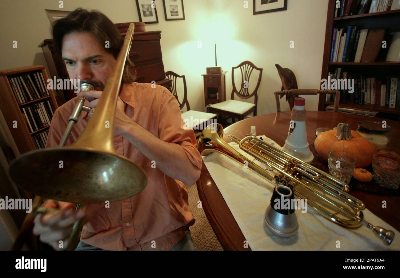 Steve Armour, a trombonist in the Broadway production the "Drowsy ...