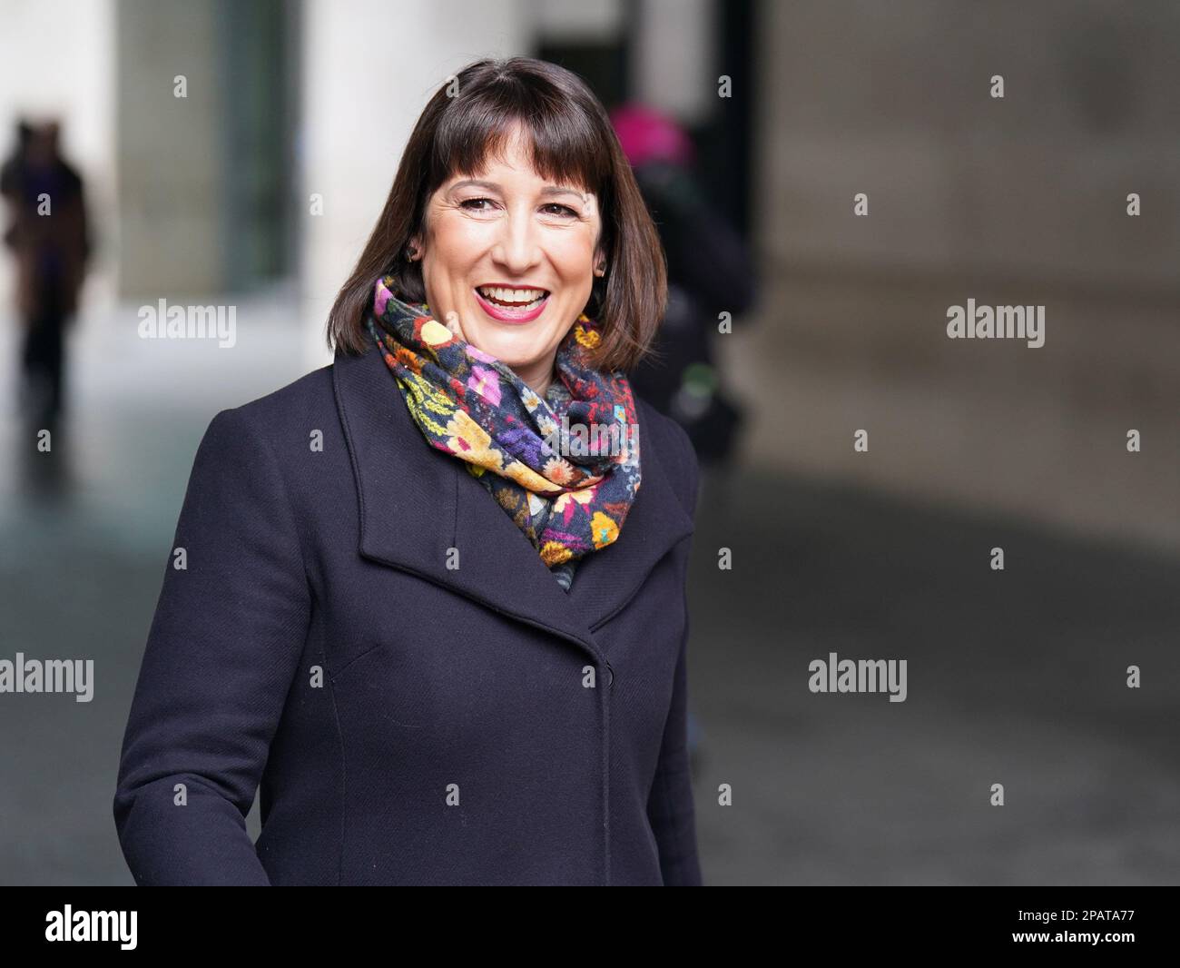 Shadow chancellor Rachel Reeves arrives at BBC Broadcasting House in ...