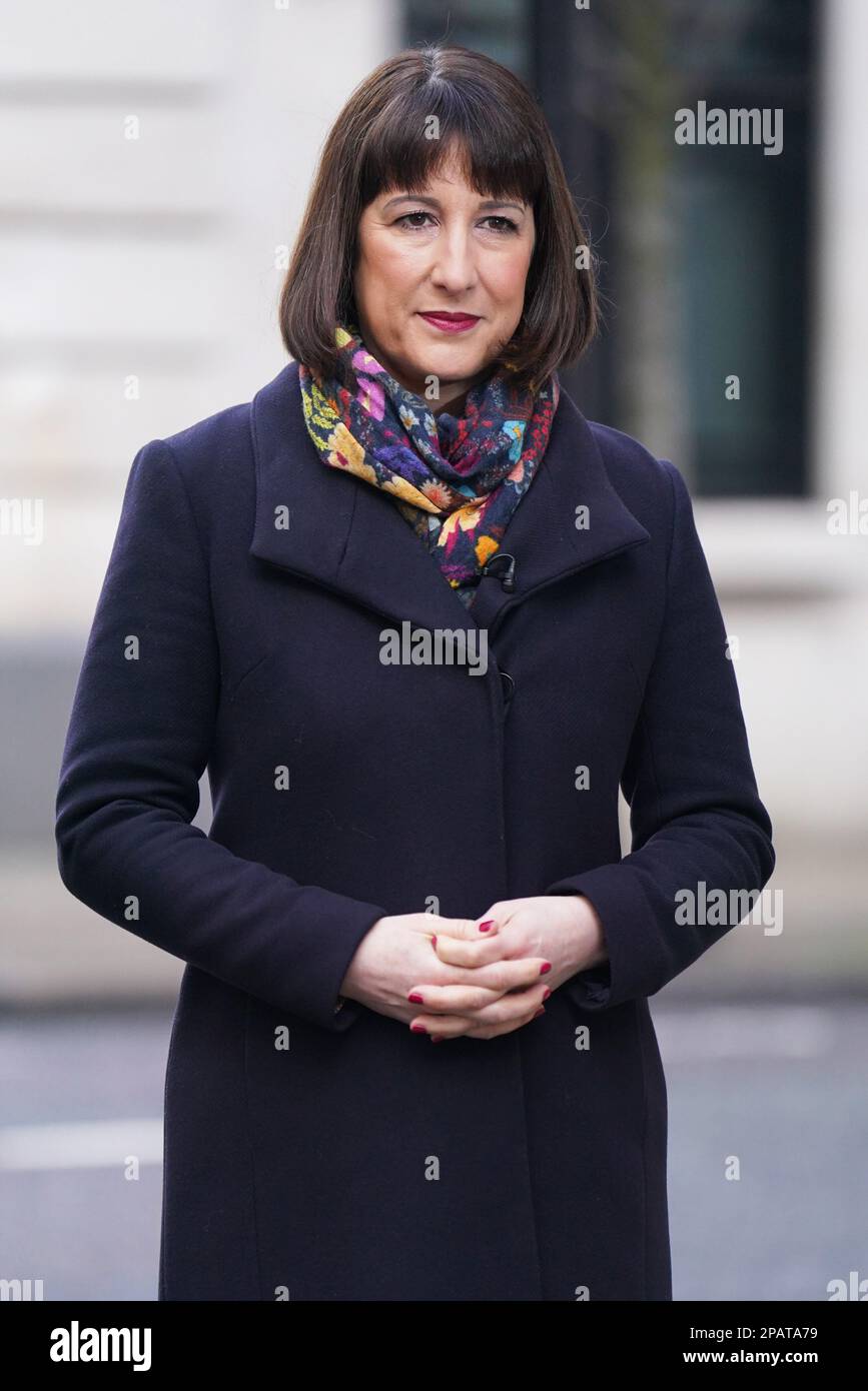 Shadow chancellor Rachel Reeves arrives at BBC Broadcasting House in ...