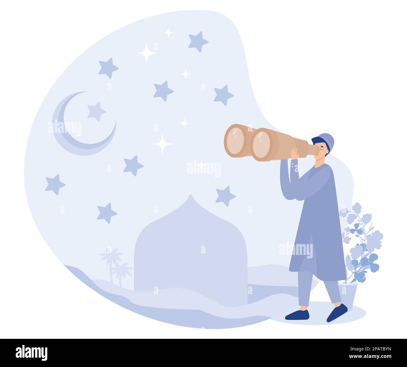Muslim person fasting Stock Vector Images - Alamy