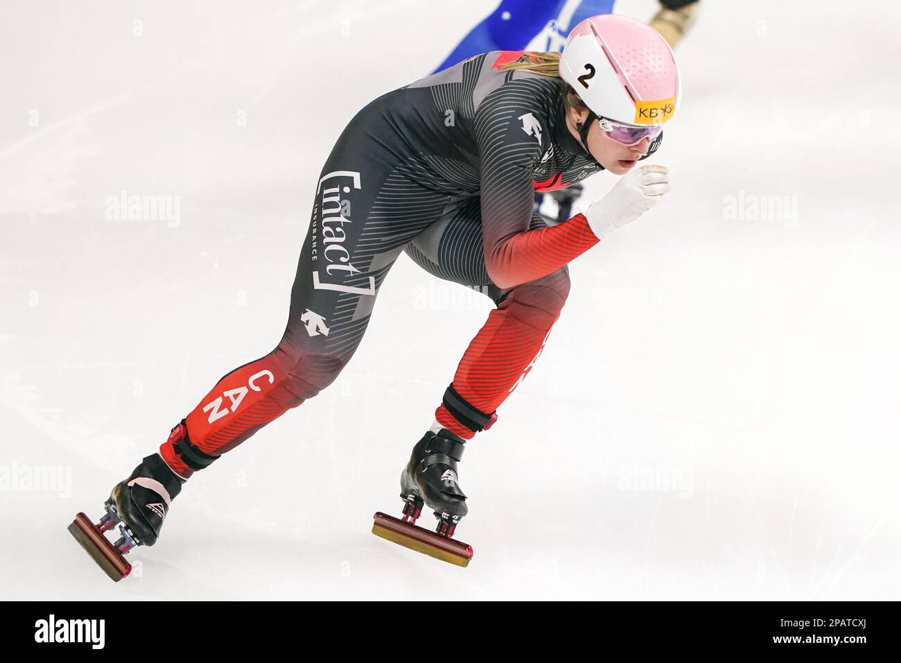 SEOUL, KOREA - MARCH 12: Kim Boutin of Canada competing on the Mixed ...