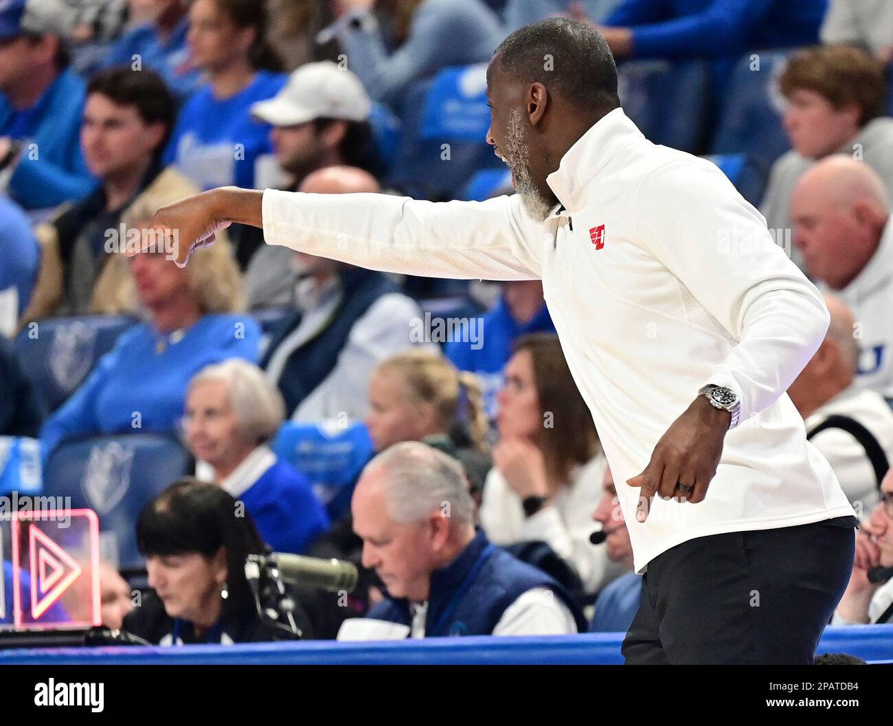 ST. LOUIS, MO - MARCH 03: Dayton coach Anthony Grant gestures to his ...