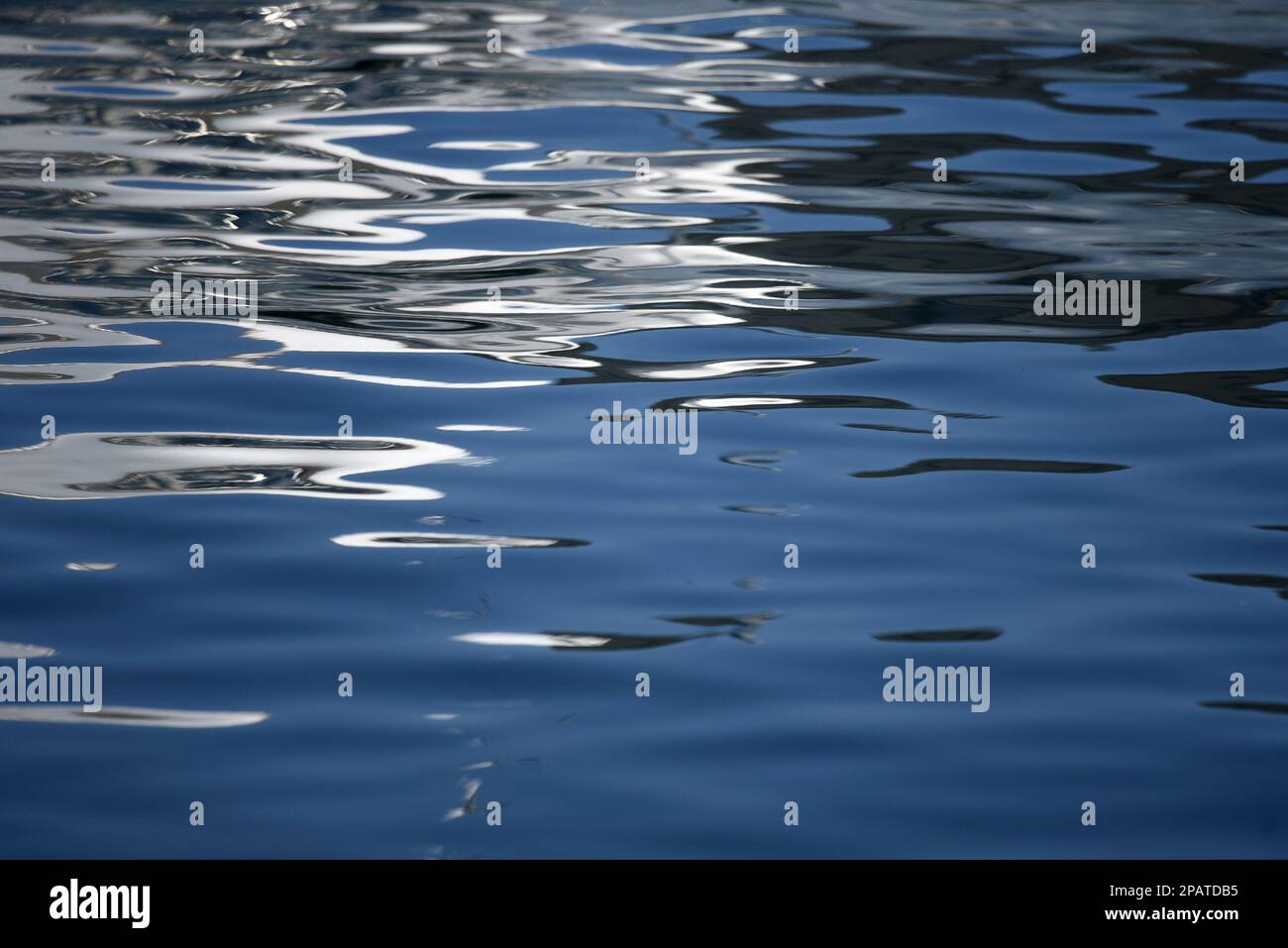 Sea water reflections at the port of Eleusis in Attica, Greece Stock ...