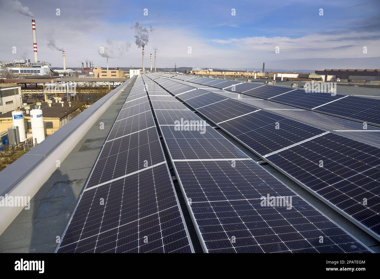 Opening of rooftop solar power plant at PSP machinery (Prerovske ...