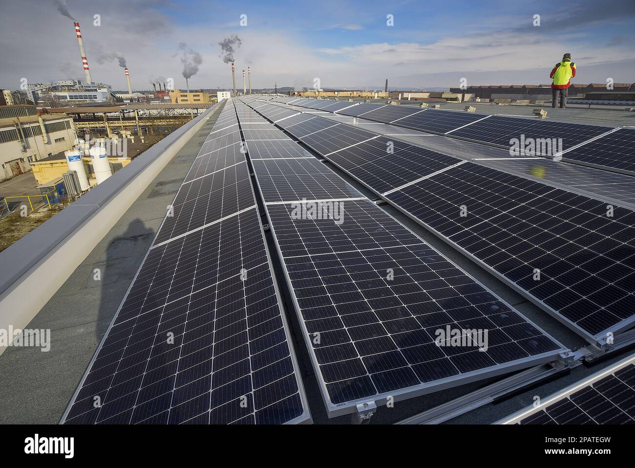 Opening of rooftop solar power plant at PSP machinery (Prerovske ...