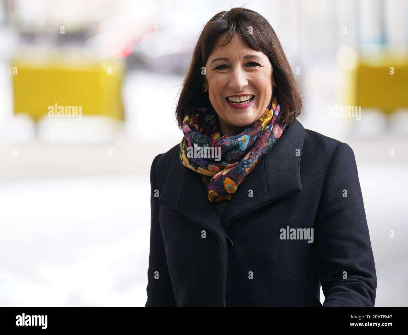 Shadow chancellor Rachel Reeves arrives at BBC Broadcasting House in ...