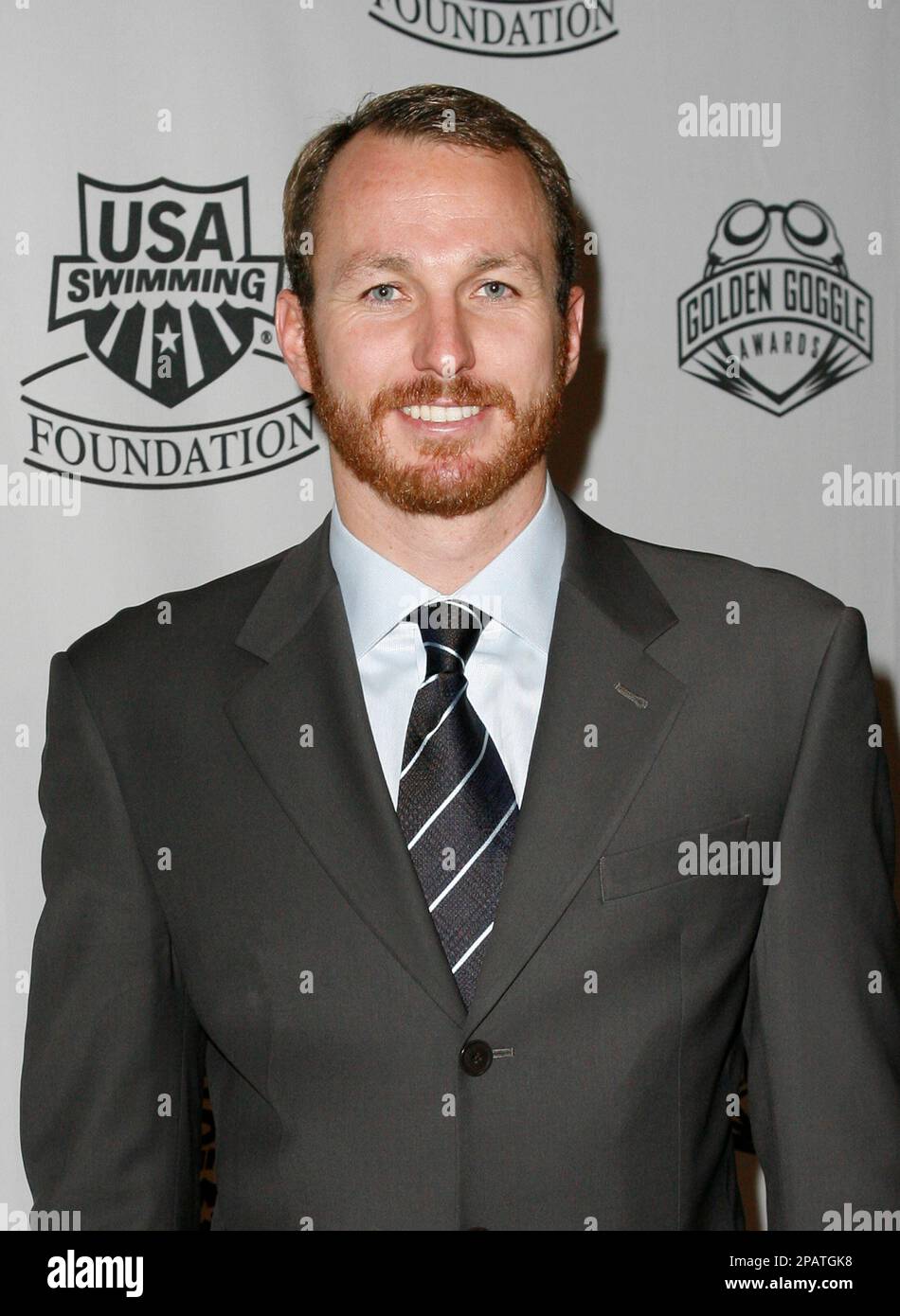 Swimmer Aaron Peirsol arrives at USA Swimming Foundation's Golden ...