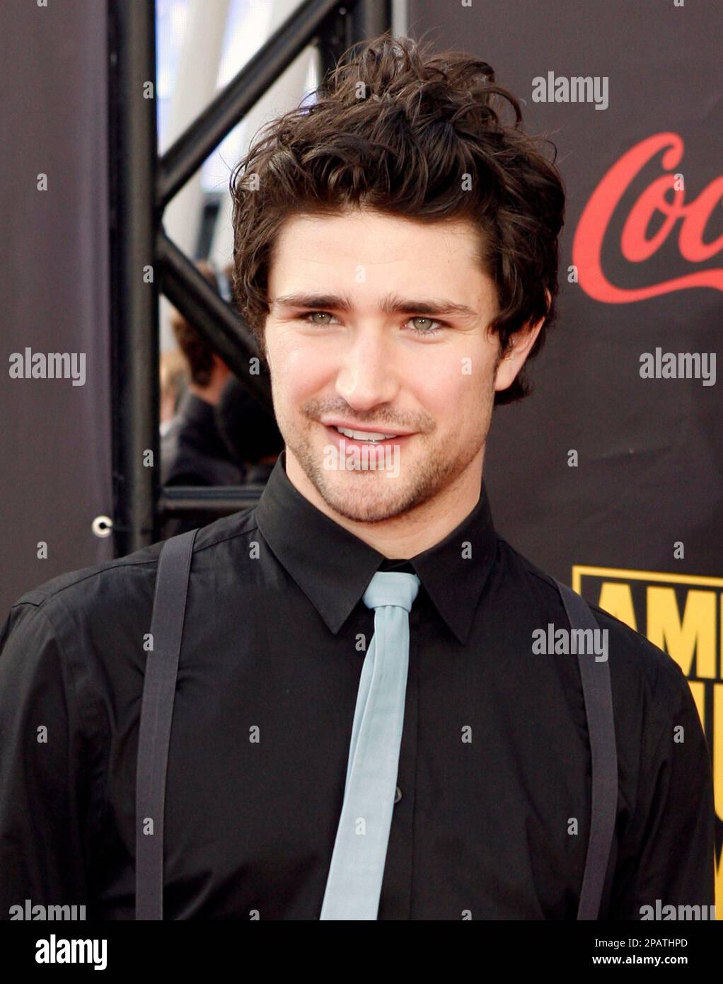 Actor Matt Dallas arrives at the American Music Awards in Los Angeles ...