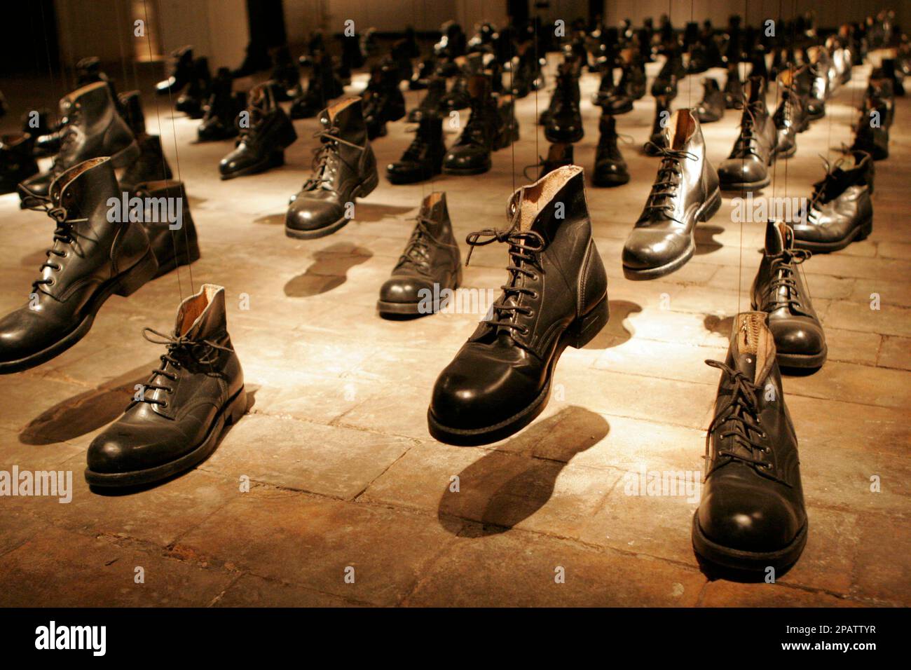 An installation by Canadian based artist Dominique Blain is shown on ...