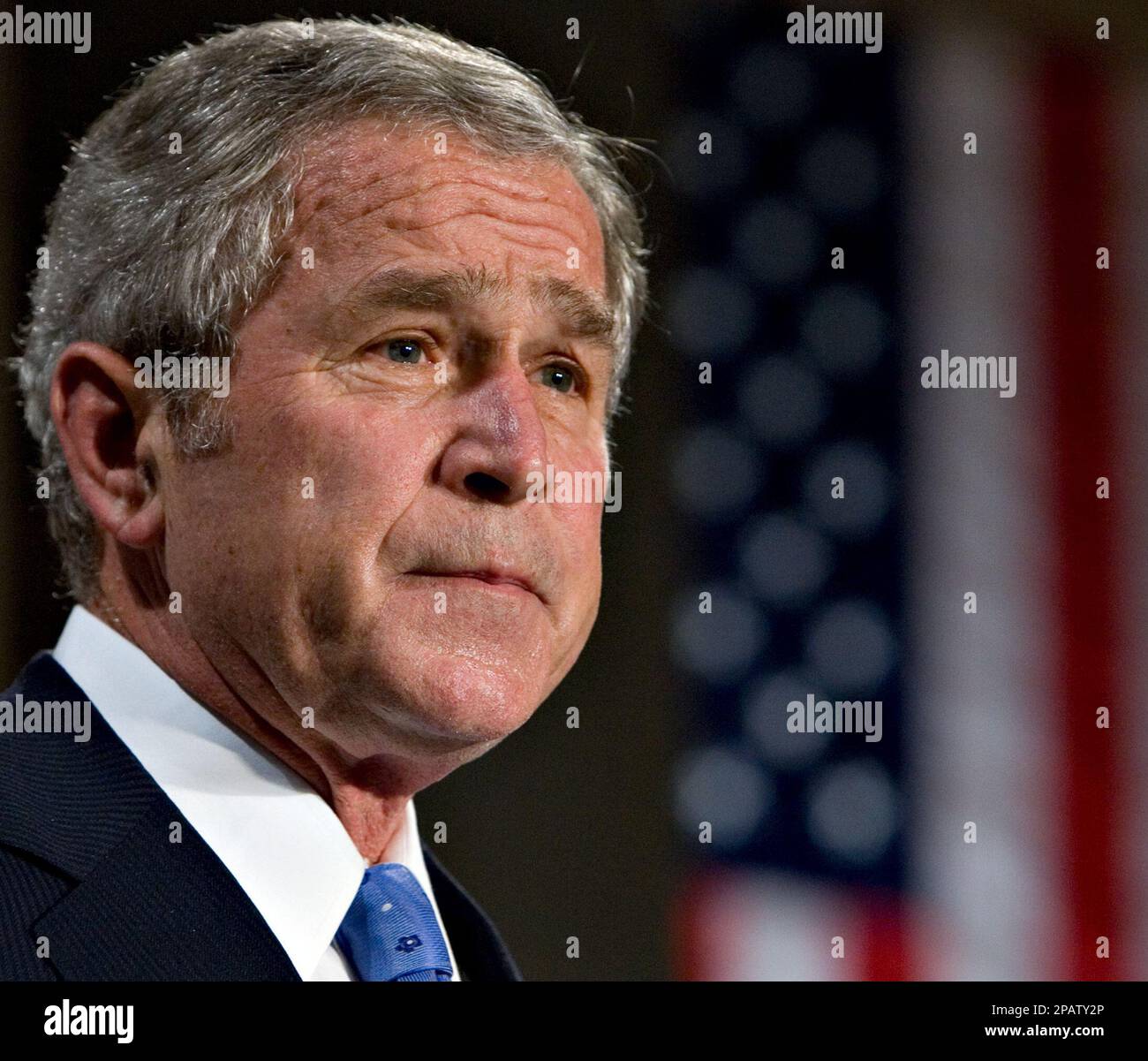 President Bush pauses as he addresses The Federalist Society’s 25th ...