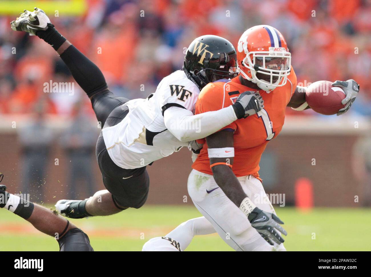 ** FILES ** Clemson's James Davis looks for running room as Wake Forest ...