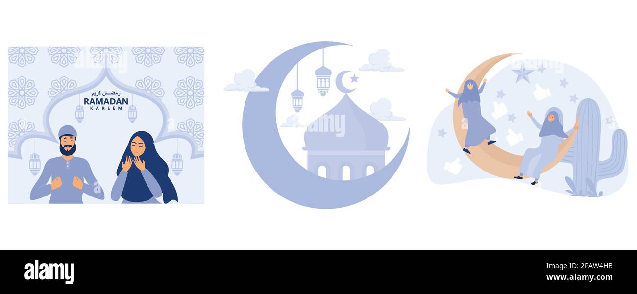 happy fasting, Ramadan Kareem, happy ramadan mubarak greeting concept ...