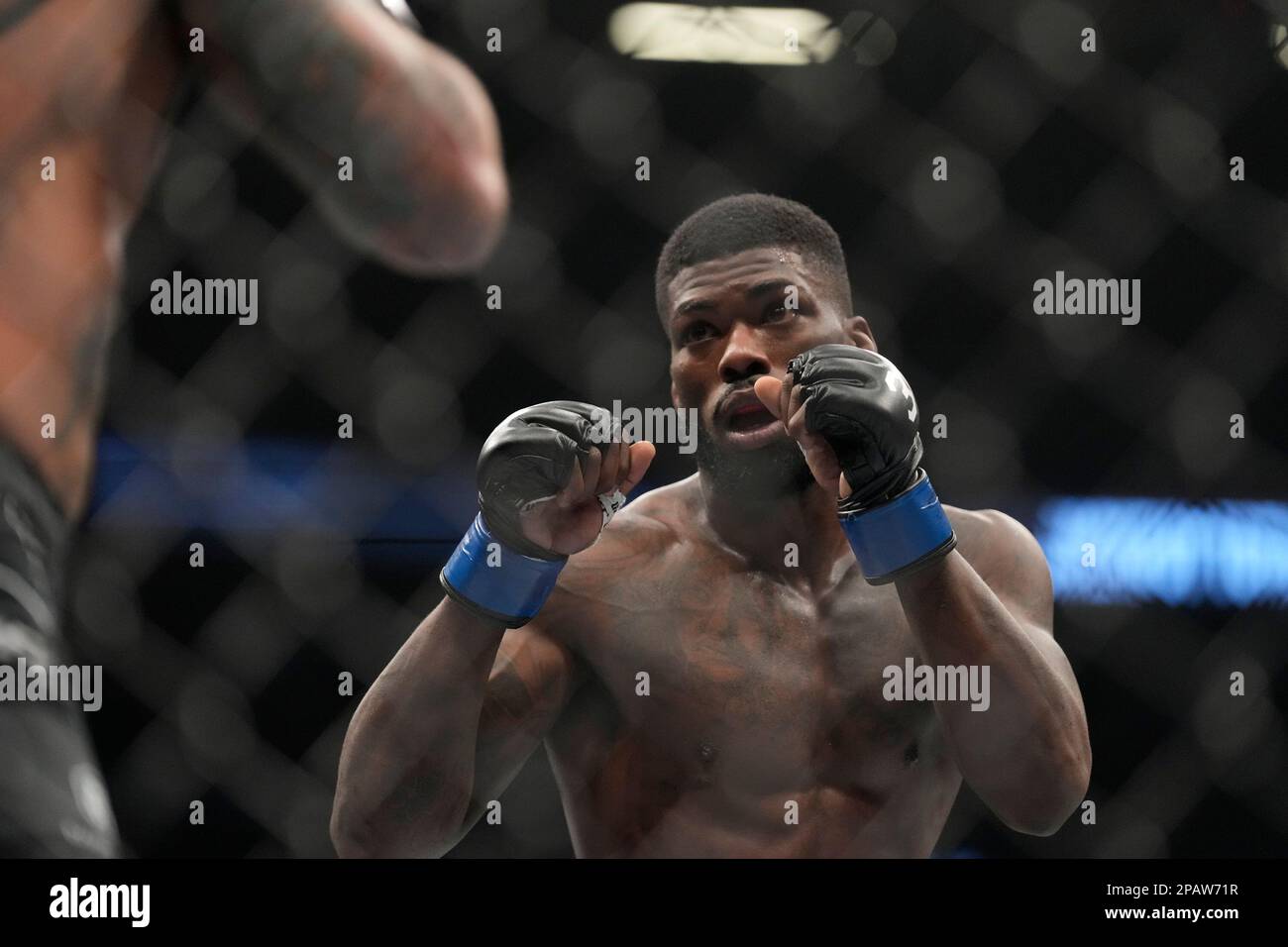 LAS VEGAS, NV - MARCH 4: (R-L) Trevin Jones battles Cody Garbrandt in ...