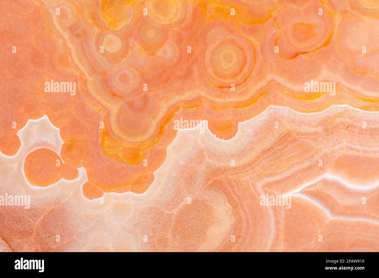 Super exotic orange onyx background in stylish color, natural texture ...
