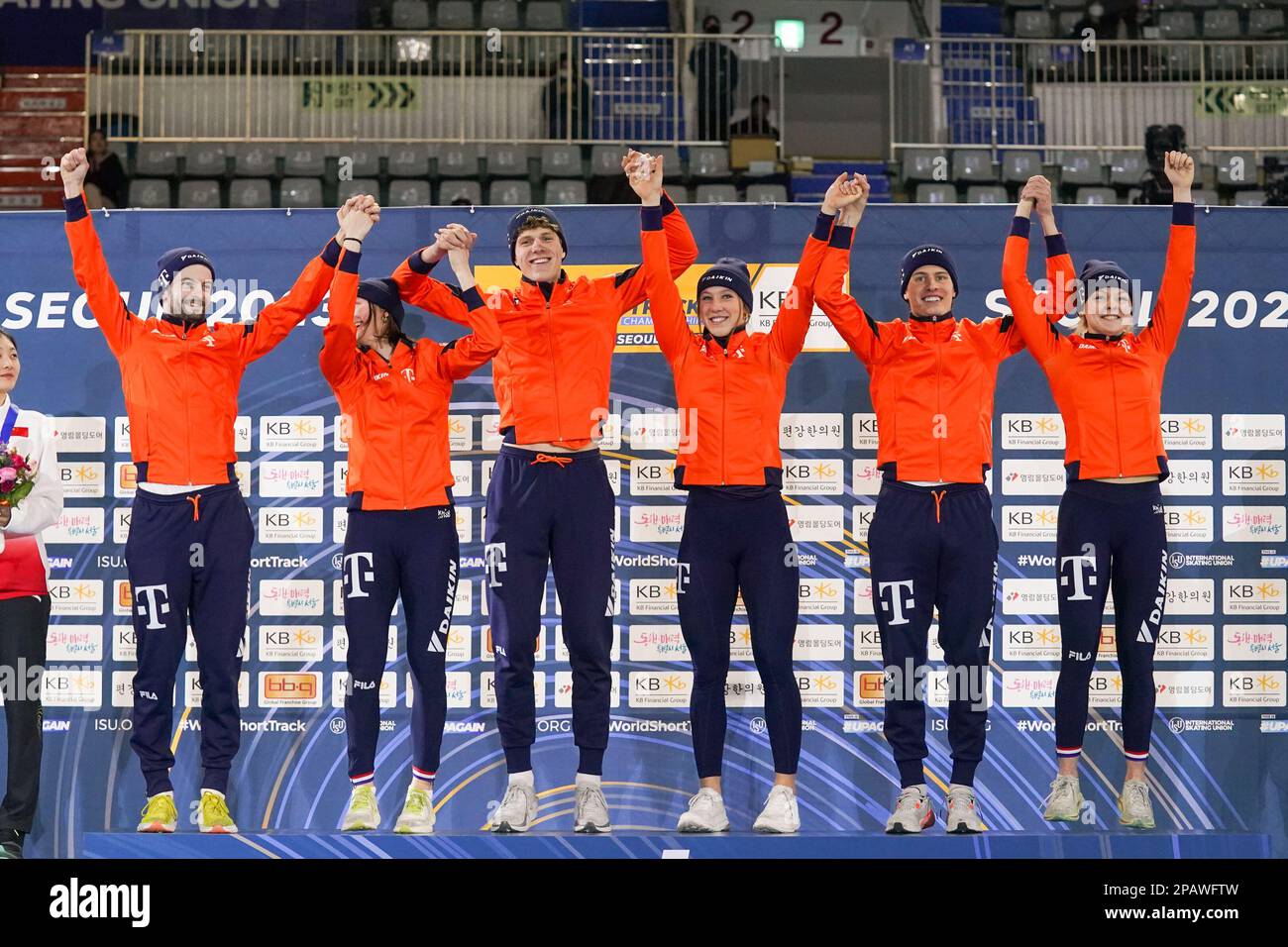 SEOUL, KOREA - MARCH 12: Itzhak de Laat of the Netherlands, Selma ...