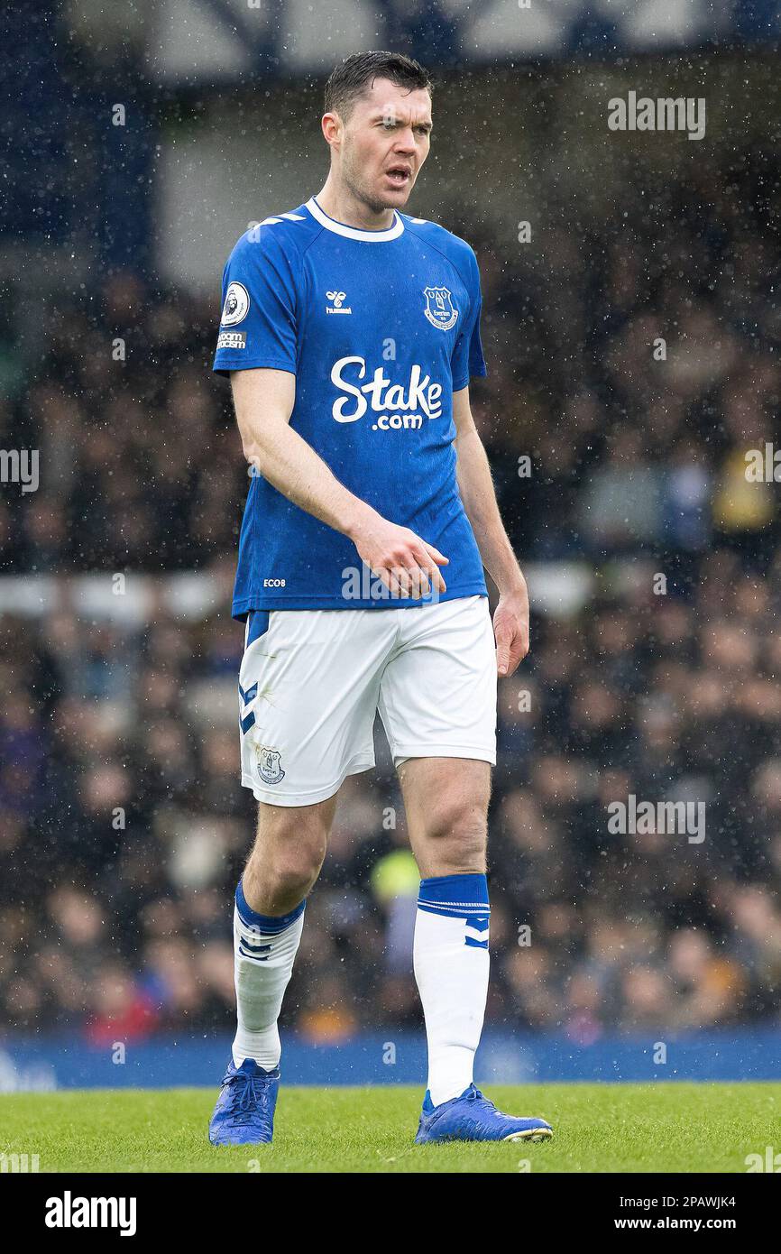 Michael Keane #5 of Everton during the Premier League match Everton vs ...
