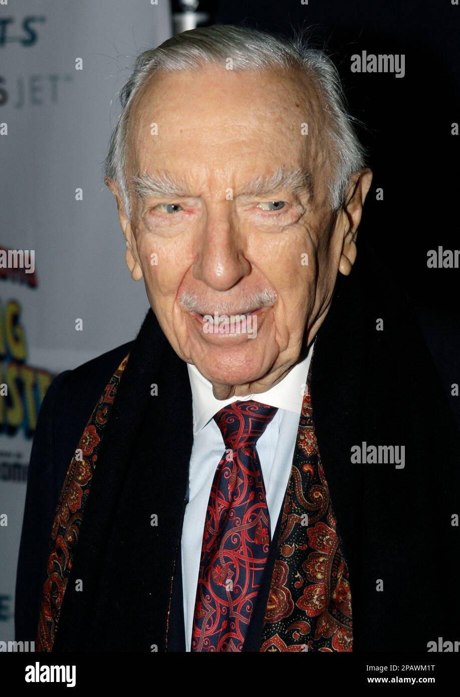 Walter Cronkite arrives for the Broadway opening of the new musical ...