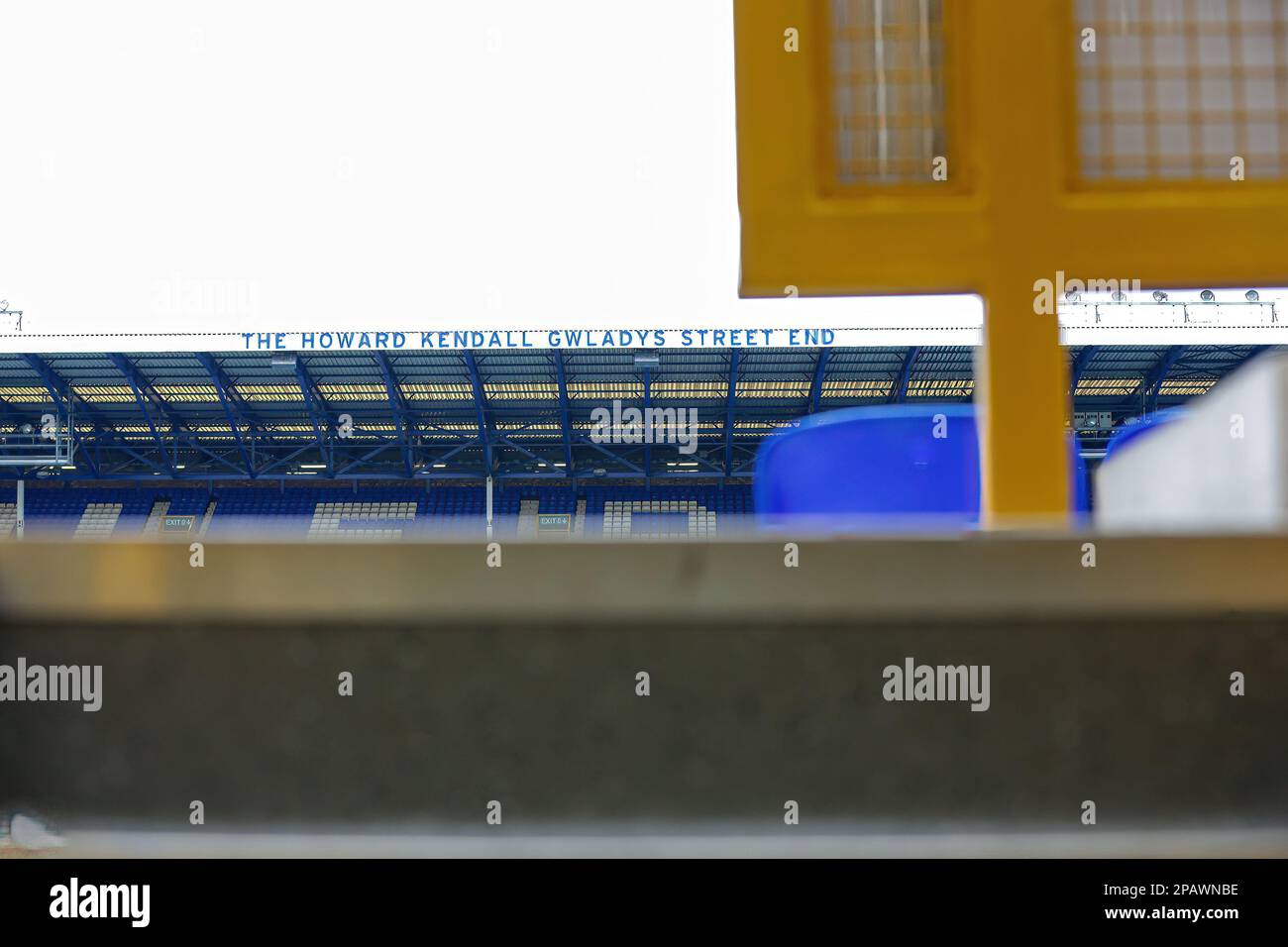A general view of the Howard Kendall Gwladys Street End before the ...
